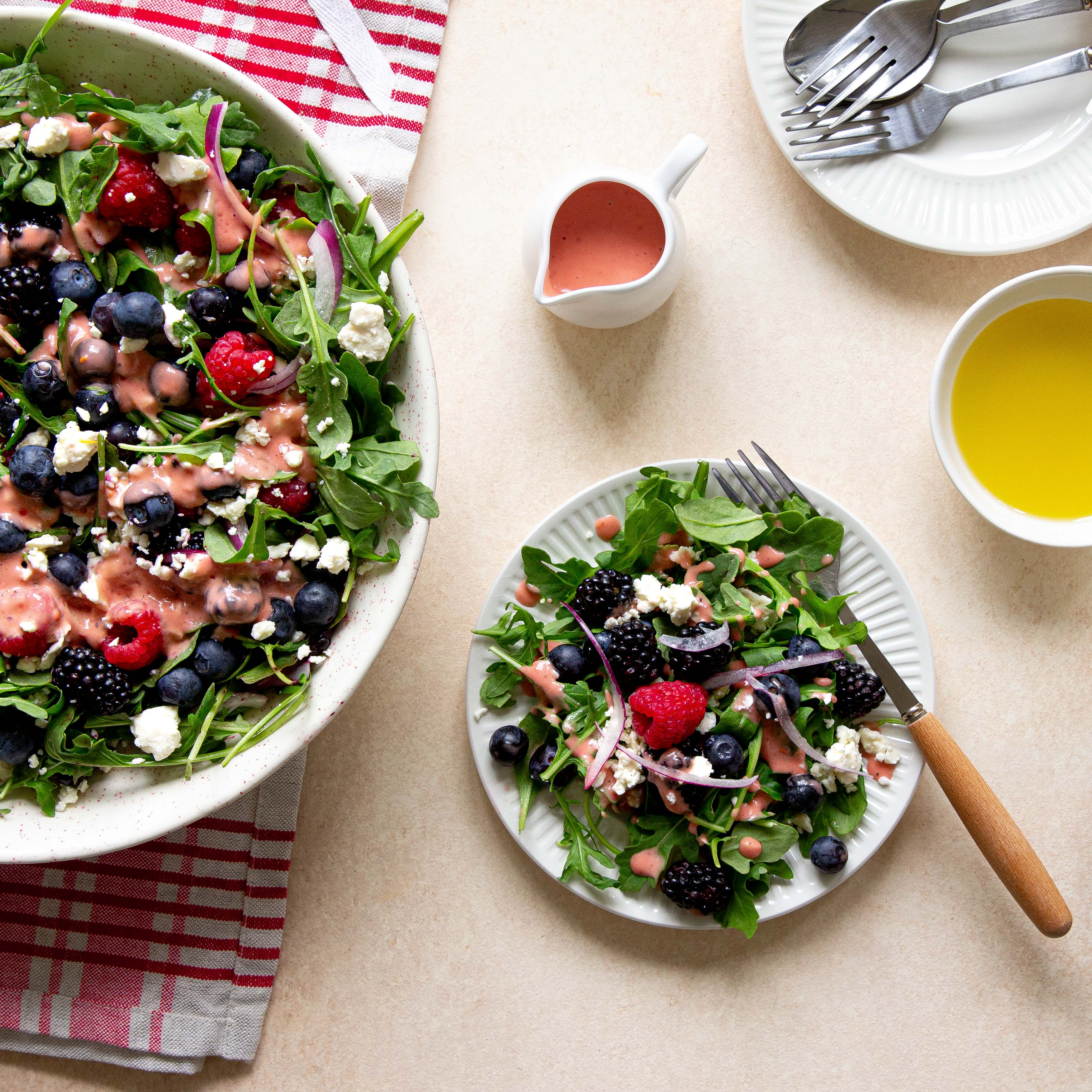 Berry & Feta Salad with Raspberry Vinaigrette | TERRA DELYSSA US