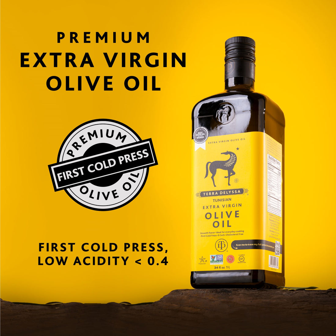 Smooth Extra Virgin Olive Oil | 1L / 1 | TERRA DELYSSA US